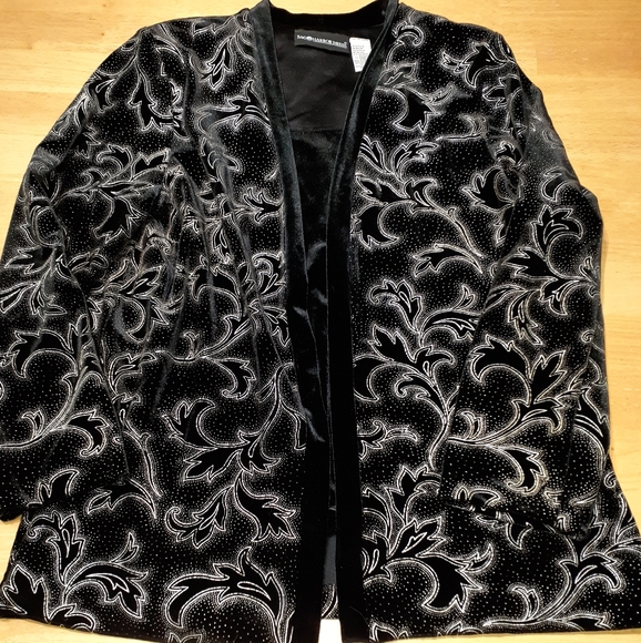 Sag Harbor | Jackets & Coats | Sag Harbor Woman Black Velvet 6 Jacket ...